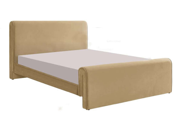 Curved Camel Bed Frame - Stylish & Unique Design - The Everset